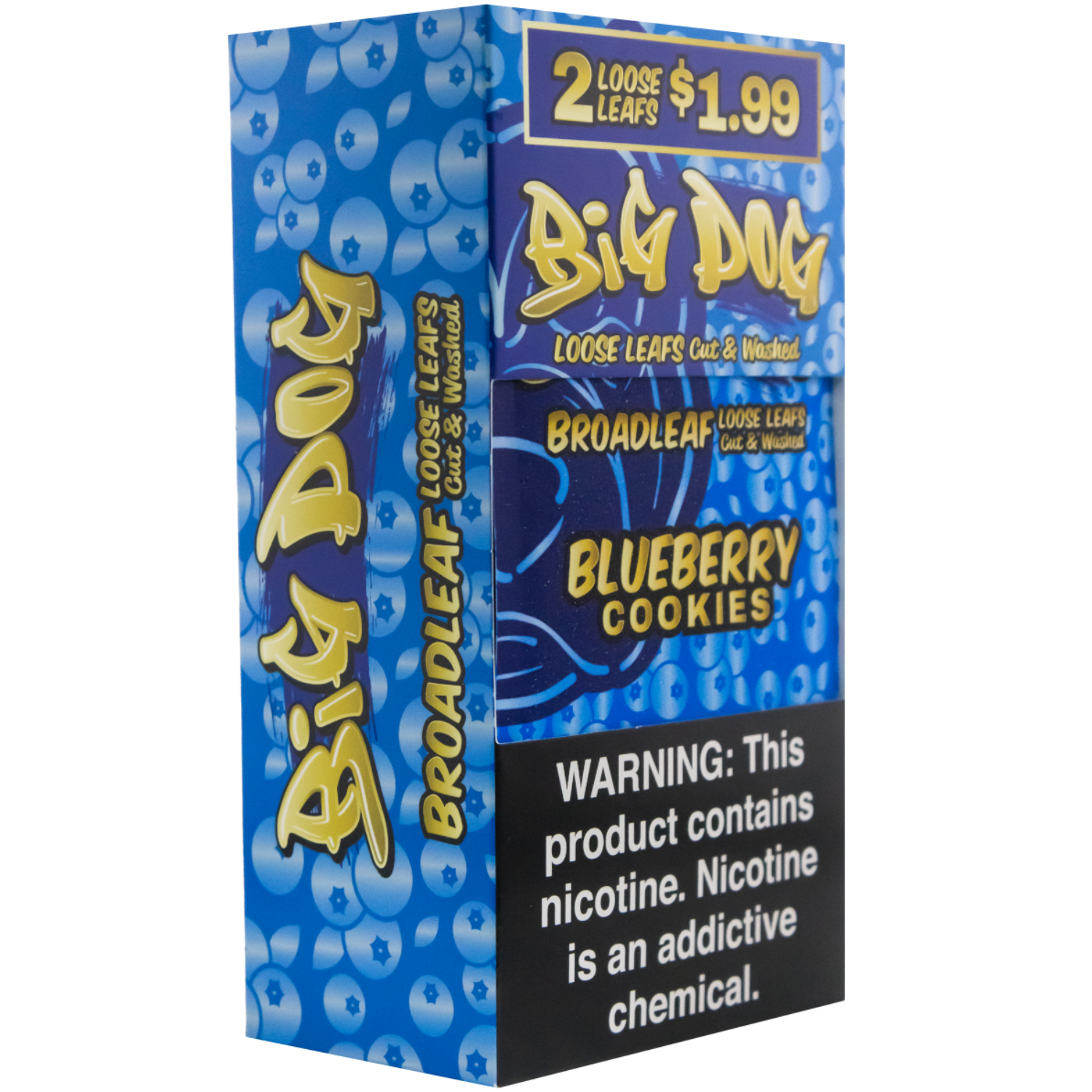 Premium Pre-Cut Tobacco Leaves - Blueberry Cookies | Natural, Slow Burning