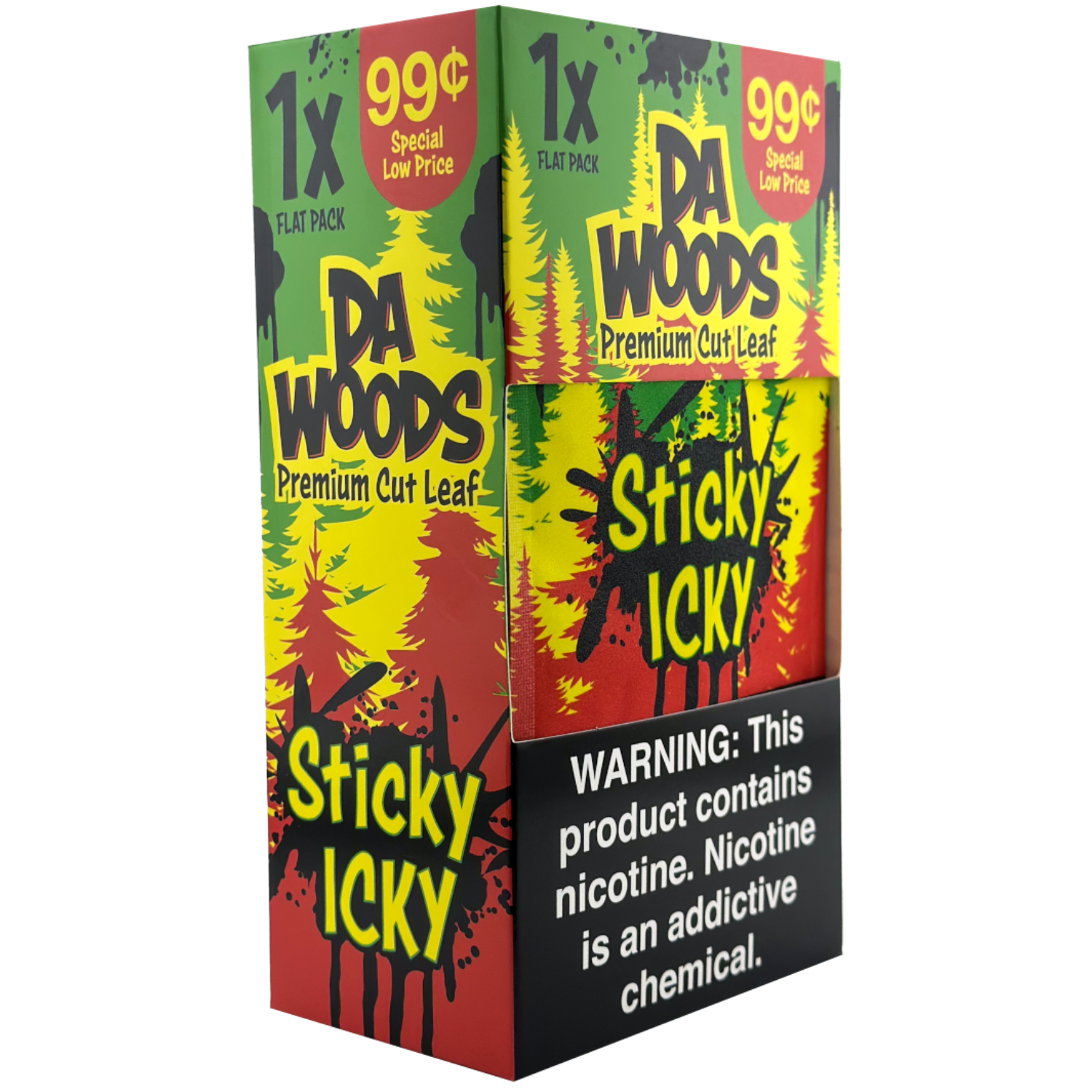 Da Woods Loose Leaf – Sticky Icky | Hand Picked, Pre Cut, Natural